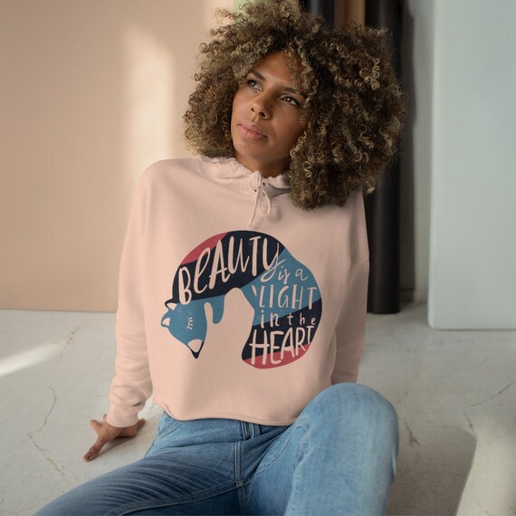 Fox Quote Crop Hoodie Hand Lettering Hoodie Uplifting - Etsy