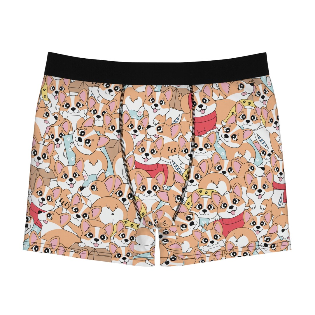 Kawaii Corgis Men's Boxer Briefs Men Underwear Chibi - Etsy