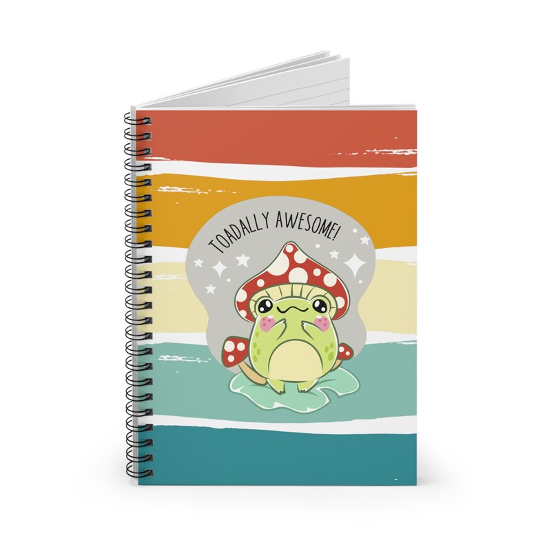 Kawaii Frog Spiral Notebook Ruled Line Kawaii Back to School Anime ...