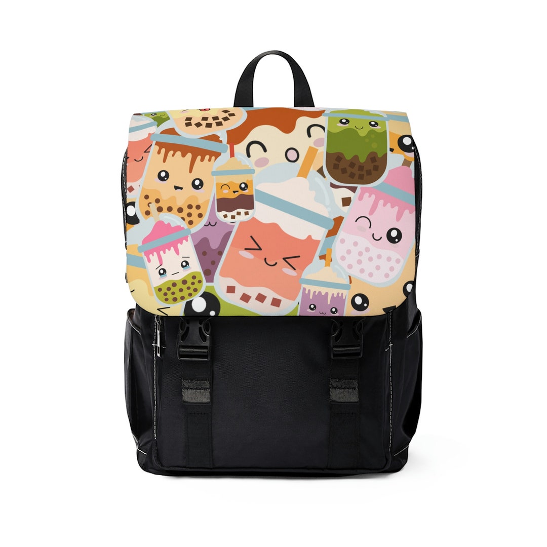 Kawaii Bubble Tea Shoulder Backpack Back to School Supplies Gift for ...