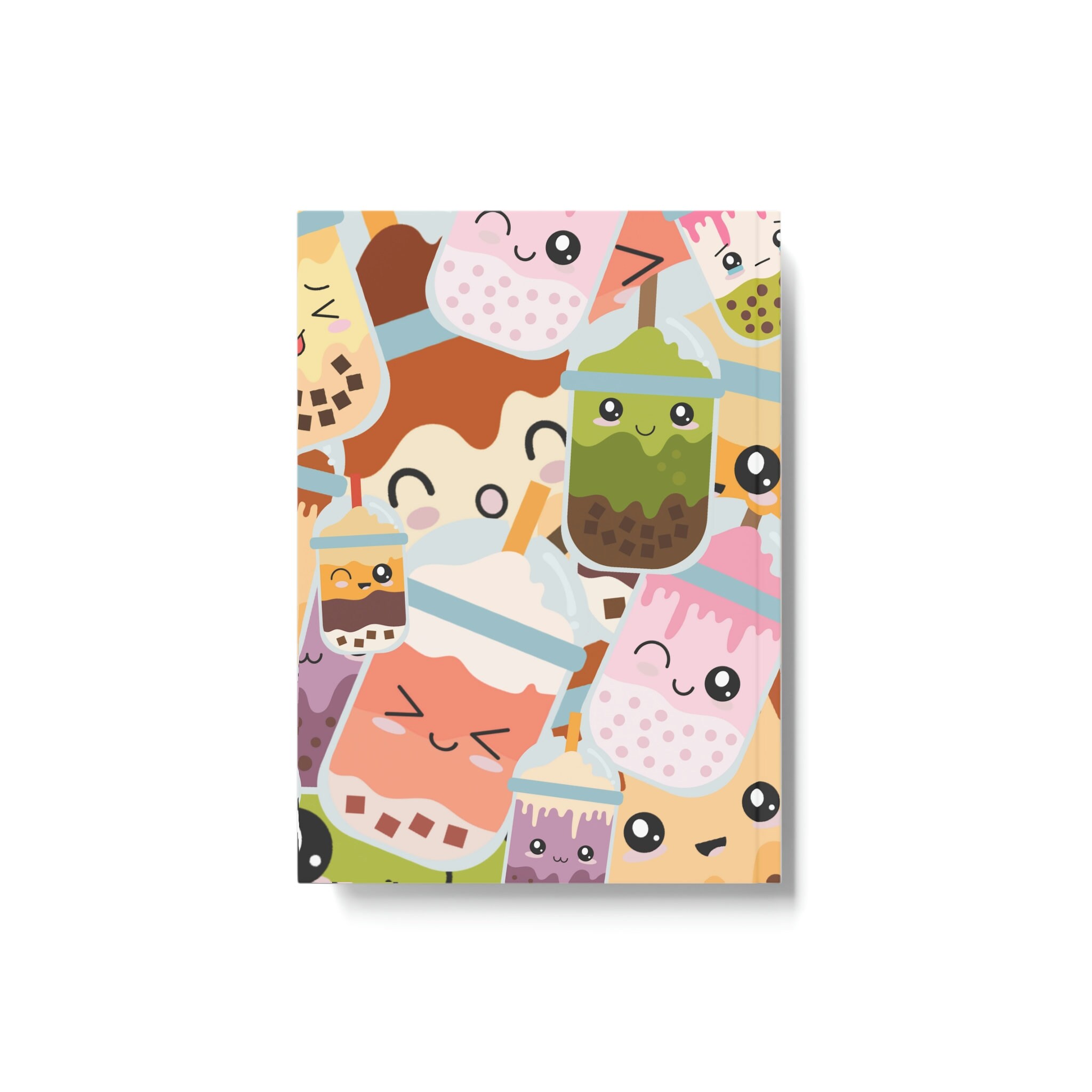 Kawaii Bubble Tea Hard Backed Journal Chibi Boba Tea Journal Gift for ...