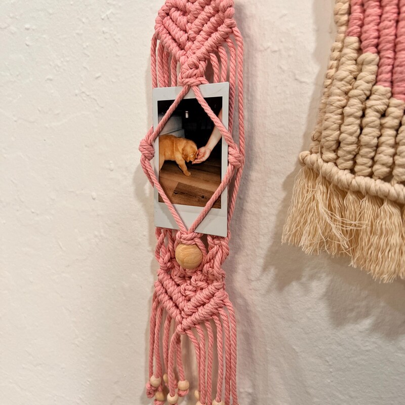Macrame Photo Hanger - Etsy