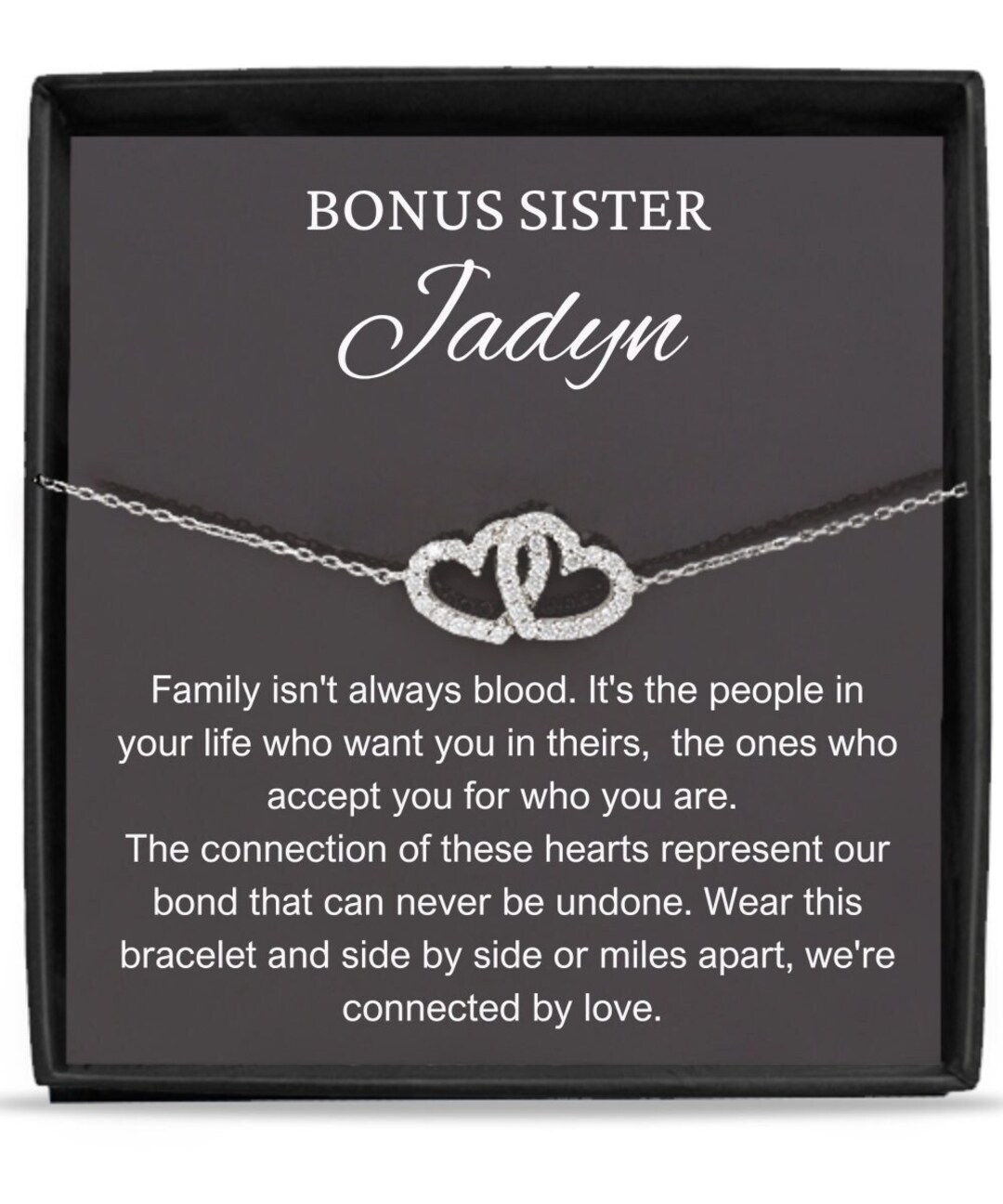 Bonus Sister Bracelet, Step Sister Gift, Bonus Sister Gift, Bonus ...
