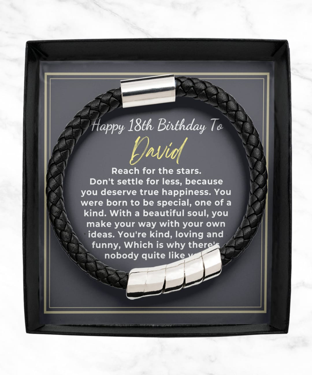 18th Birthday Gift for Him, 18th Birthday Jewelry, Bracelet for 18th ...