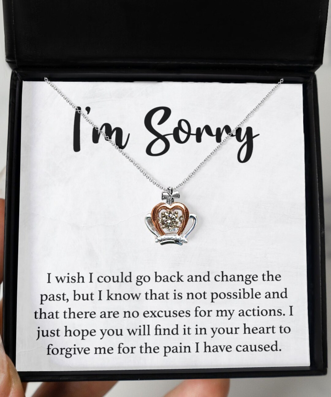Im Sorry Gift Necklace Apology Gift for Partner Gift for Wife 925 ...