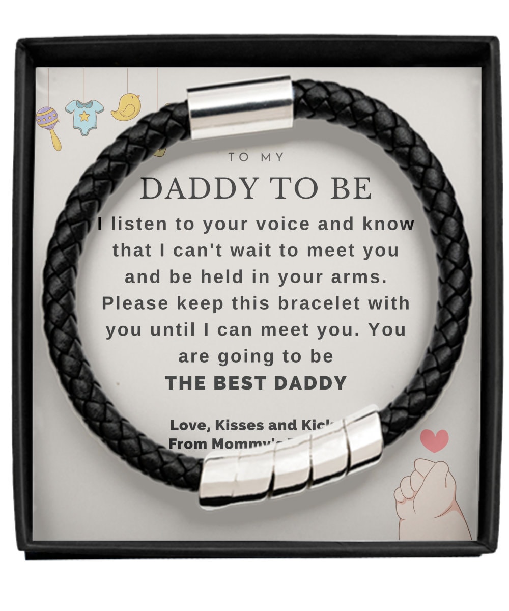 Daddy to Be Gift From Bump, Bracelet for Daddy to Be, Future Dad Gift ...