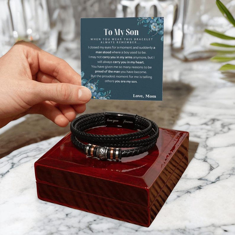 Gifts for Son From Mom, to My Son Bracelet, Son Gift From Mother ...