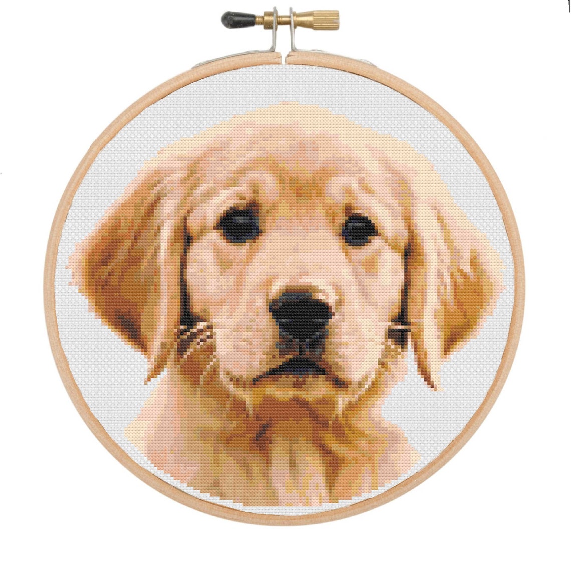 Golden Retriever Cross Stitch Pattern | Instant Download PDF | Dog, Pet ...