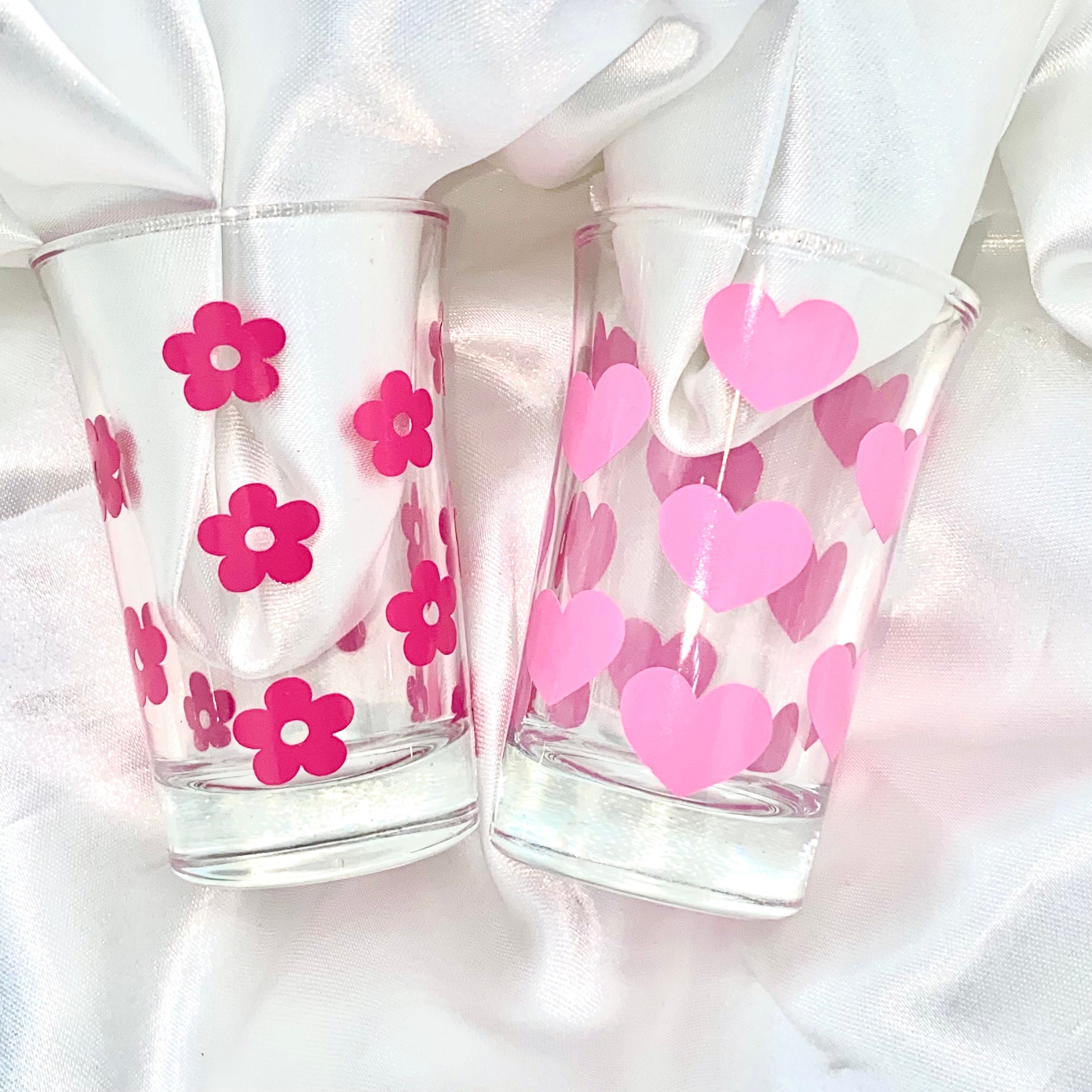Custom Daisy Flower Shot Glass Vinyl Shot Glass Etsy