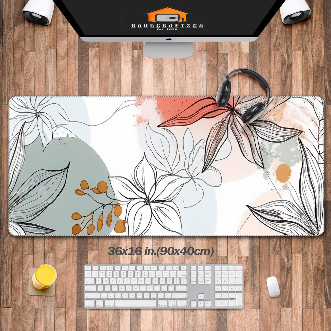 Mats on Top of Desks,large Desk Mat, Cute Boho Mousepad,abstract Mid ...