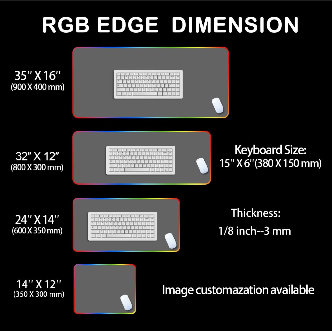 Octopus Deep Sea RGB Gaming Mouse Pad, Abstract Ocean RGB Gaming Desk ...