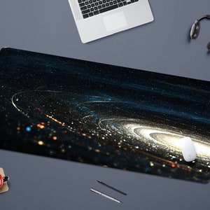 Solar System Desk Mat, Universe Gaming Desk Pad,space Mouse Pad Xxl ...