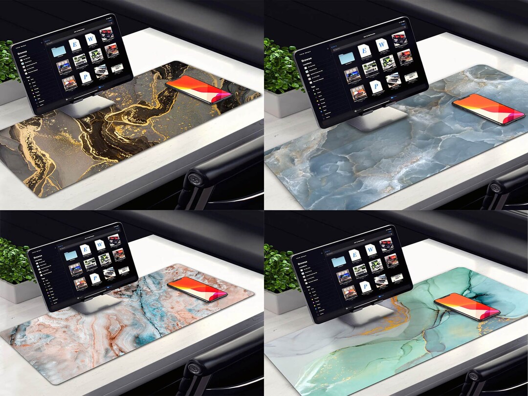 8 Designs Glitter Abstract Marble Desk Pad,mouse Pad Gaming,vintage ...