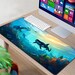 Anime Ocean Desk Pad(2 Patterns) Whale Desk Mat,long Gaming Computer ...