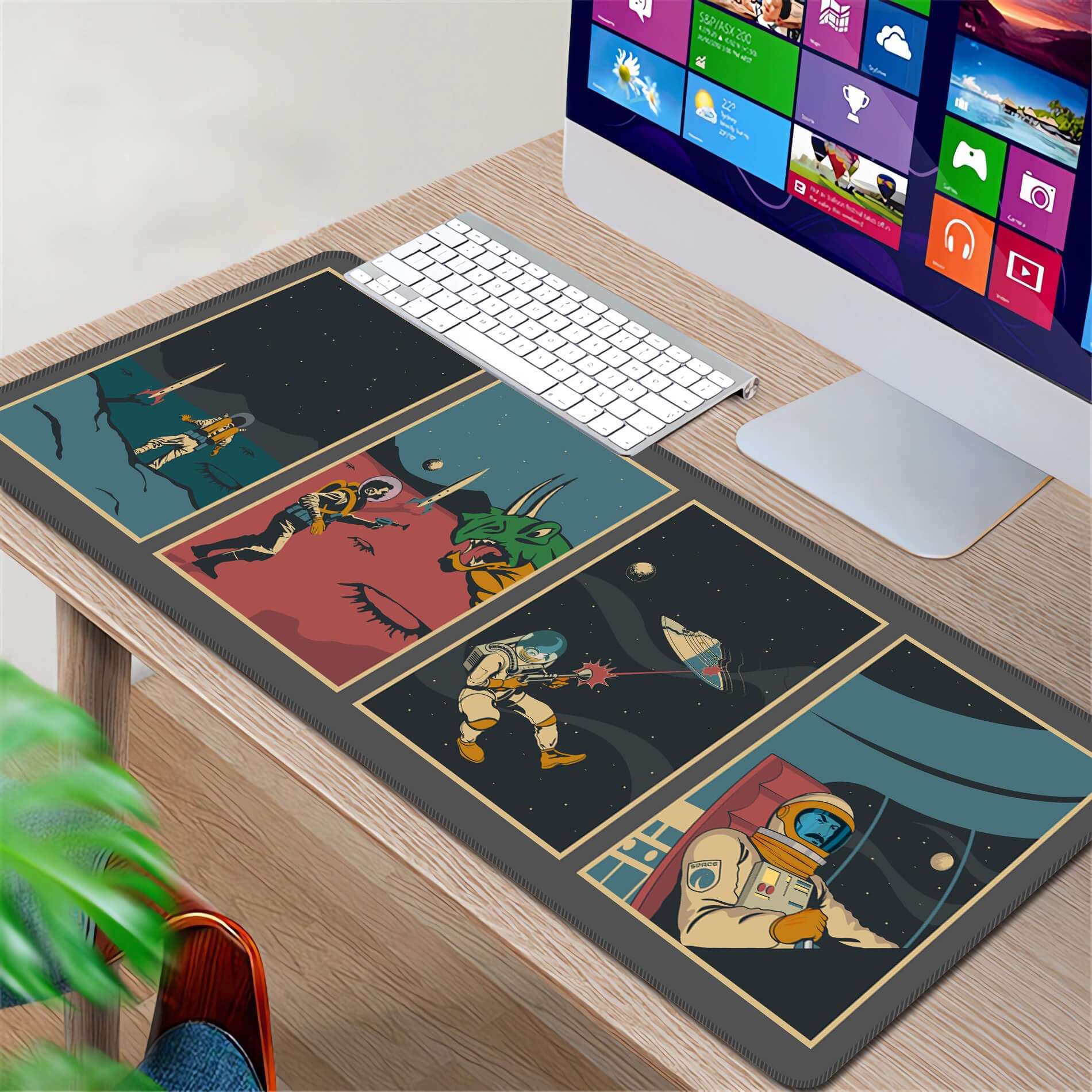 Retro Future Poster Style Pad With Stitched Edges, Sci Fi Comic Book ...