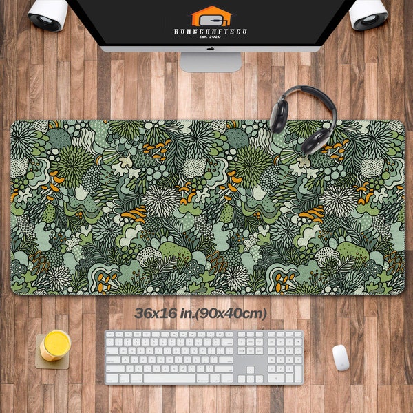 Green Desk Mat Long - Etsy UK