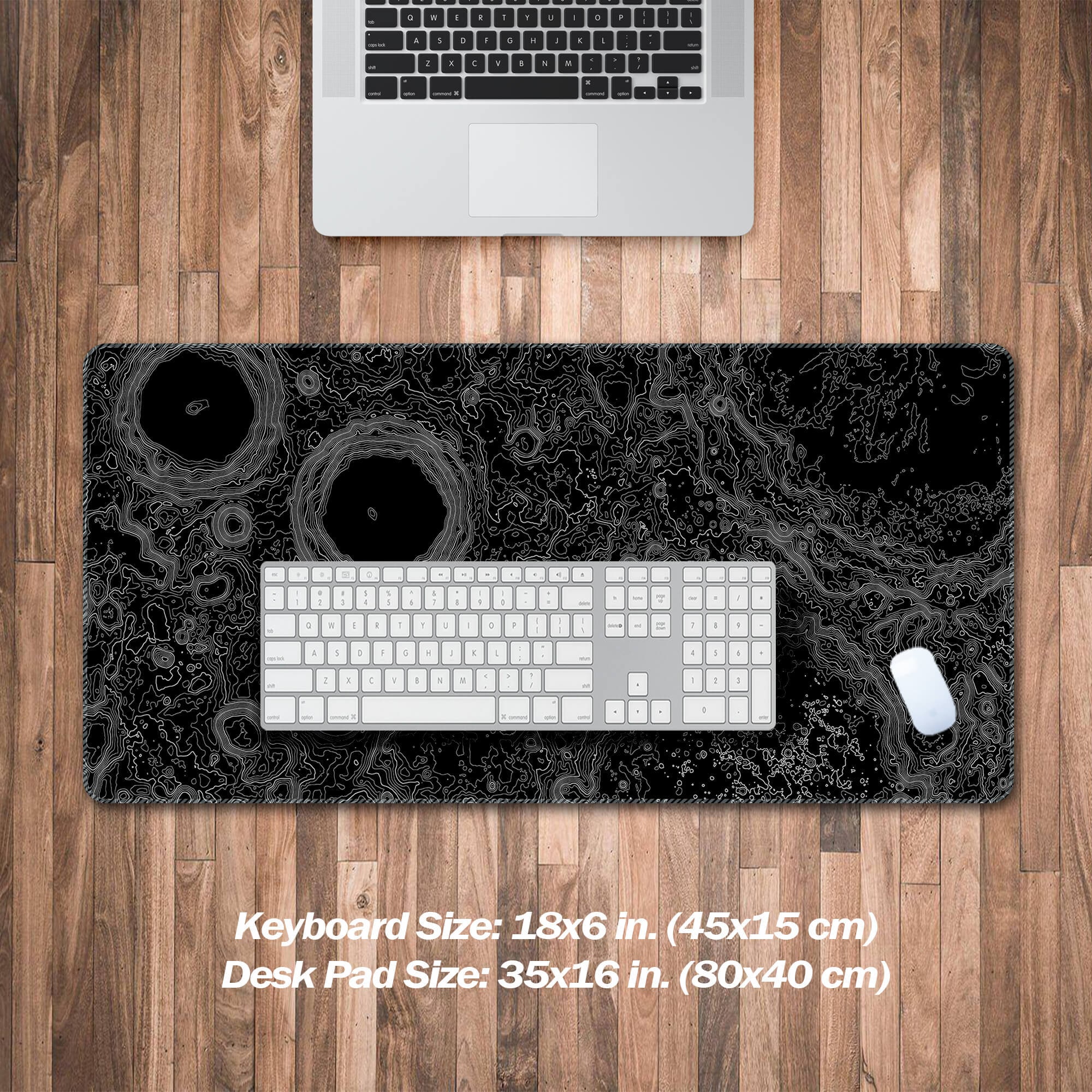 Relief of the Moon3 Patternsdesk Pad,celestial Mouse Pad Xxl,luna Moon ...