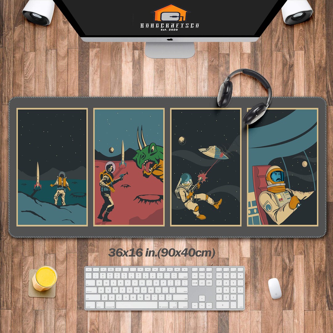 Retro Future Poster Style Pad With Stitched Edges, Sci Fi Comic Book ...