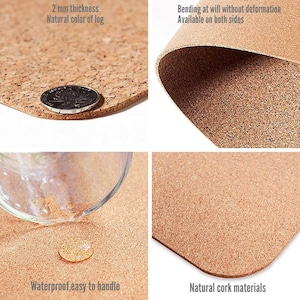 Natural Cork Desk Mat,personalized Pu-leather Desk Pad,wooden Cork ...