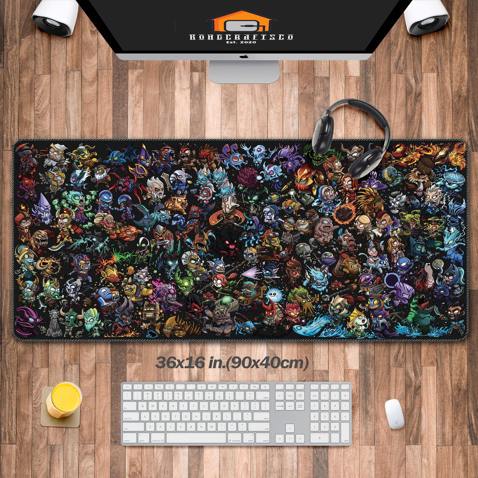 Dota 2 Royal Rumble Gaming Mouse Pad Extended, Gaming Roles Desk Pad ...