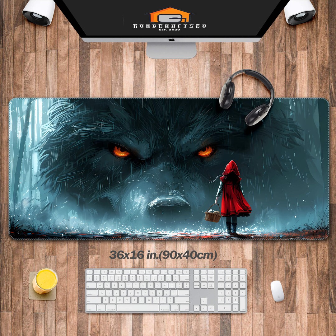 Little Red Riding Hood RGB Gaming Mouse Pad,vintage Gaming Desk Pad ...