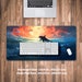 Anime Ocean Desk Pad(2 Patterns) Whale Desk Mat,long Gaming Computer ...