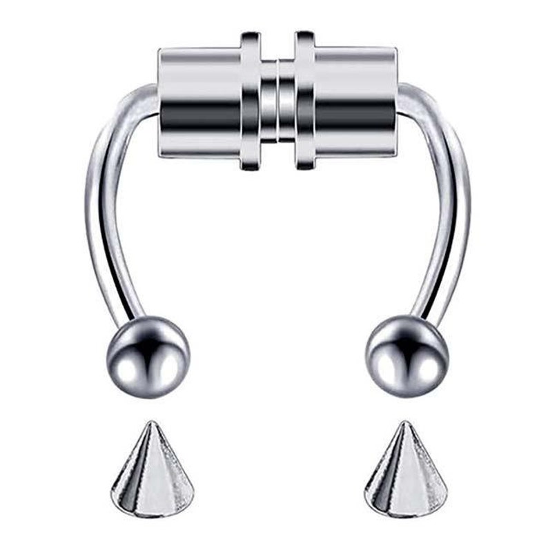 Fake Magnetic Septum Ring Fake Septum Piercing Nose Ring Clip Etsy