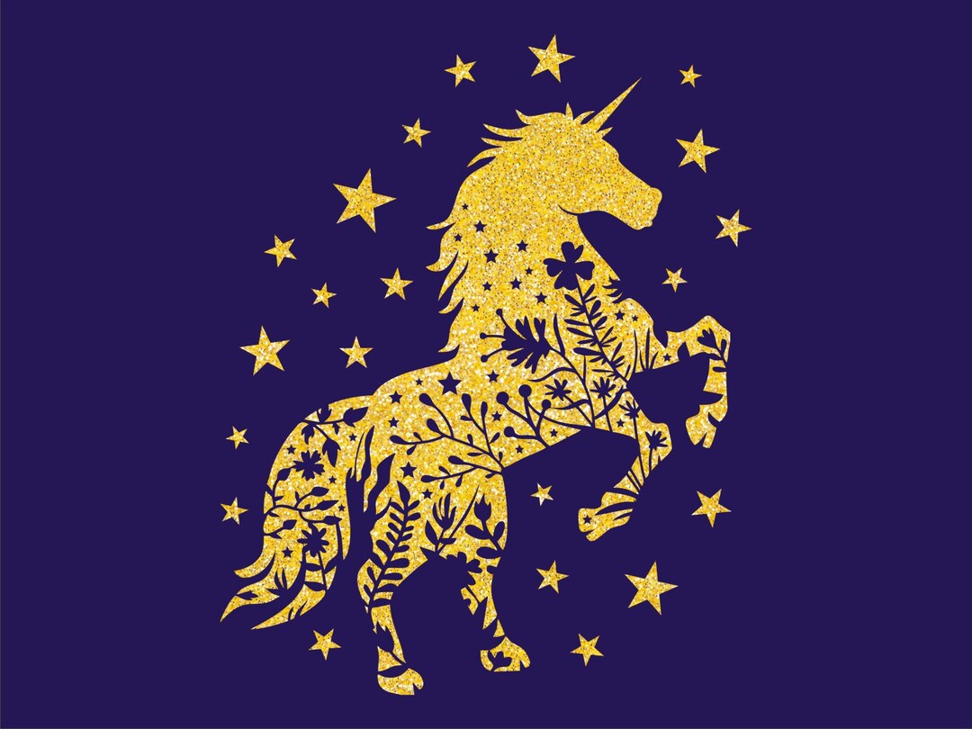 Unicorn Svg Unicorn Clipart Unicorn Vector Rearing Unicorn - Etsy