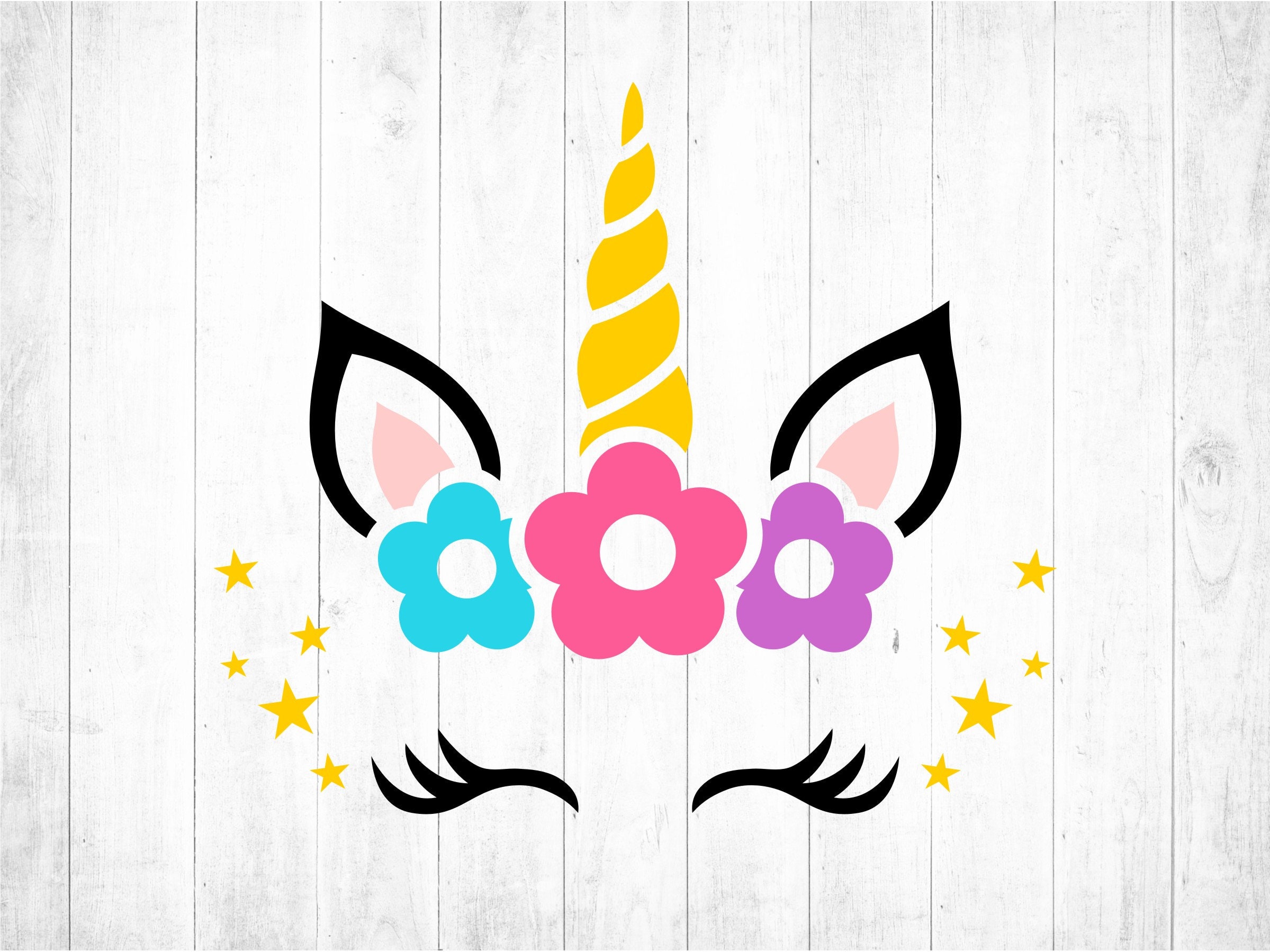 Unicorn Svg, Unicorn Face Svg, Unicorn Birthday Svg, Unicorn Png, Cut ...