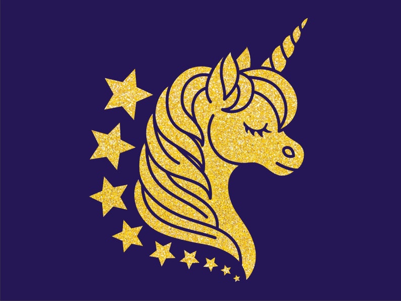 Unicorn Svg Unicorn Clipart Unicorn Vector Unicorn Face - Etsy