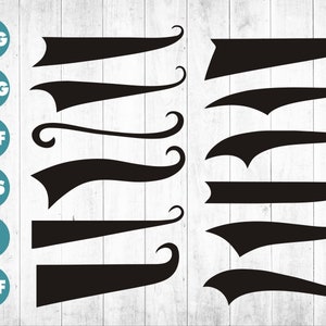 Text Tails Svg Bundle, Letter Tails Png, Baseball Text Tails Vector ...