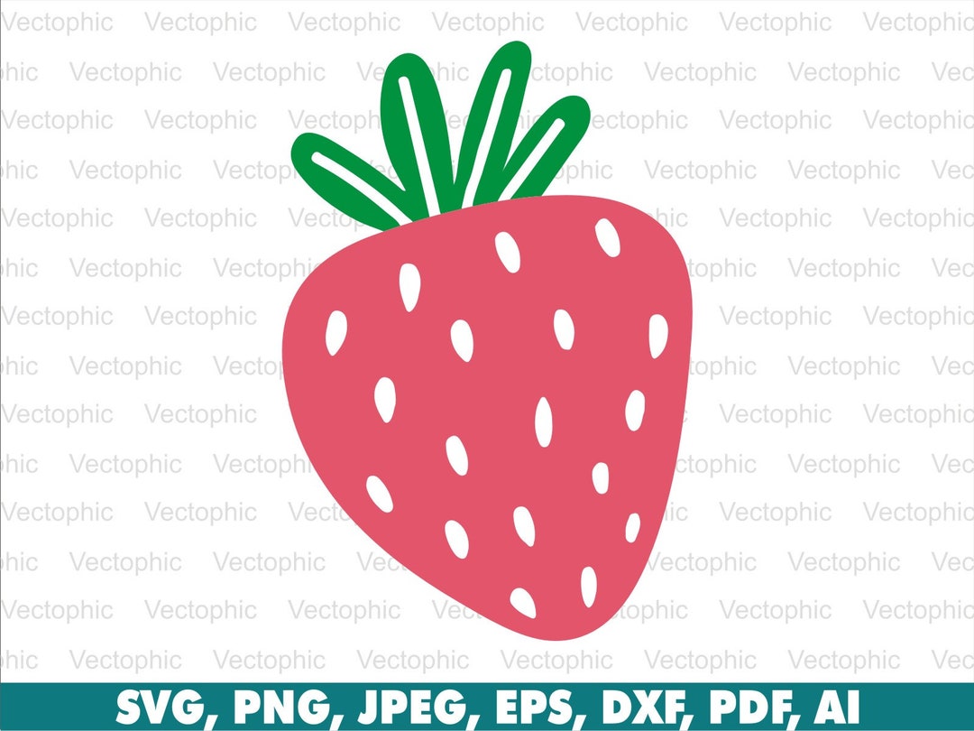 Fraise Svg clipart Fraise Rose Svg vecteur fichier de - Etsy France