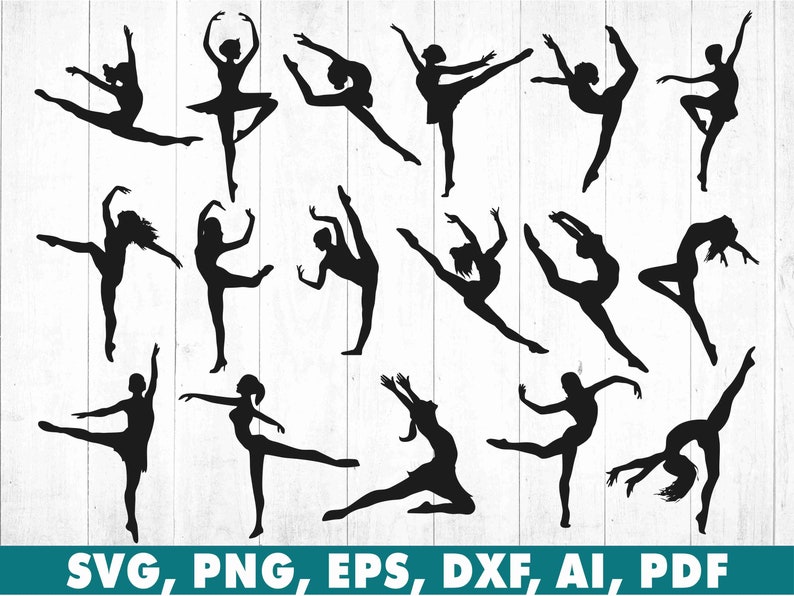 17 Dance Svg Dance Silhouette Dance Svg Bundle Dance Cut - Etsy