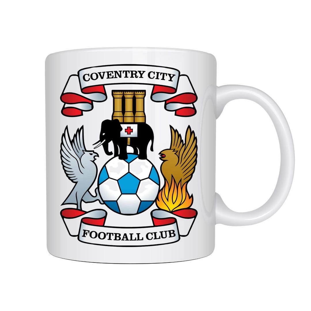 Coventry City FC Mug | Original Club Logo Front & Back | Football Gift ...