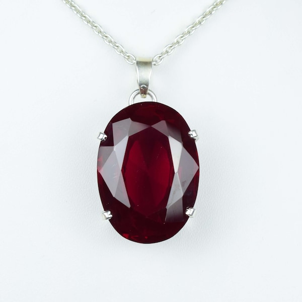 Ruby Pendant - Etsy