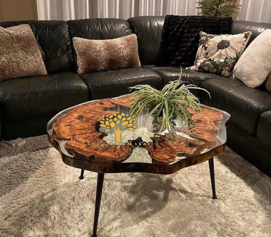 Epoxy Round Center Table Top, Dining Table Epoxy Resin River Table ...