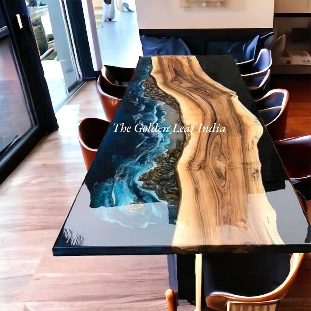 Customized Epoxy Ocean Table Top Made to Order Epoxy Ocean Table Top ...