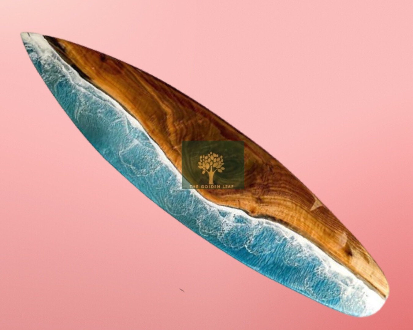 Surf Board Epoxy Resin Table, Marine Decoration, Wooden Surfboard ...