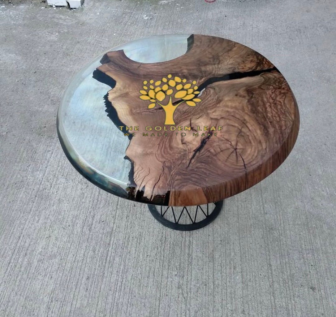 Round Epoxy Table Top, Coffee Table Epoxy Round, Epoxy Round Dining ...
