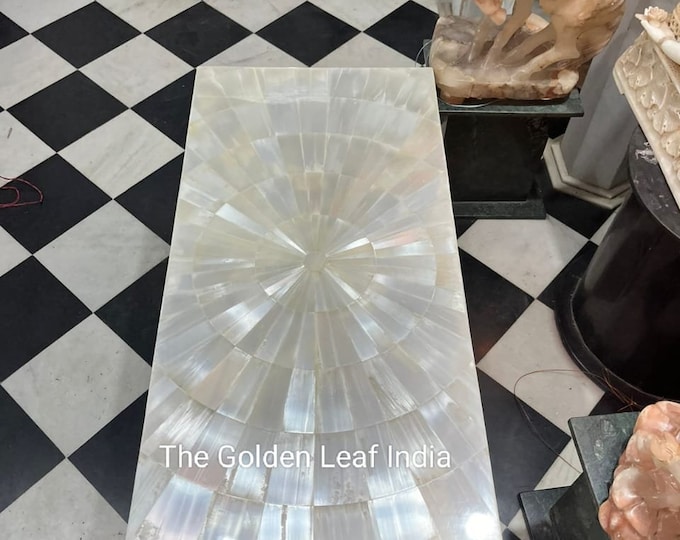 Handmade Selenite Agate Crystal Table Top | Healing Stone Dining Table ...