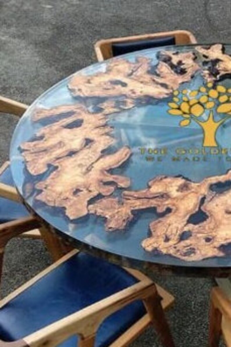 Round Epoxy Table Top, Epoxy Center Table Epoxy Resin River Table ...