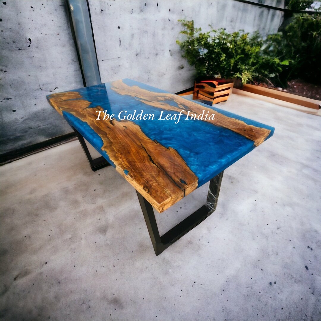 Handmade Epoxy Dining Table Top, Home Decor, Conference Table, Natural ...