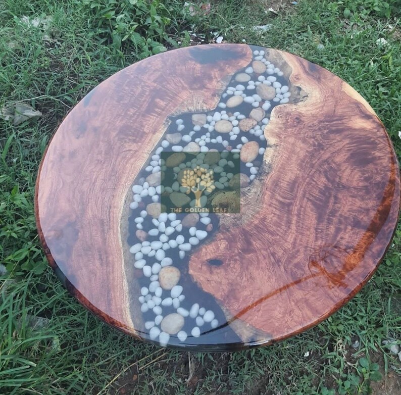 Stone Epoxy Coffee Table River Table Epoxy epoxy Table - Etsy