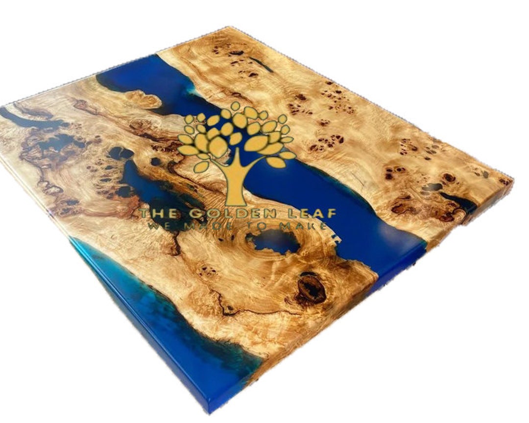 Epoxy Resin Table Custom Table Ocean Design Wood Art Rustic Table Resin ...