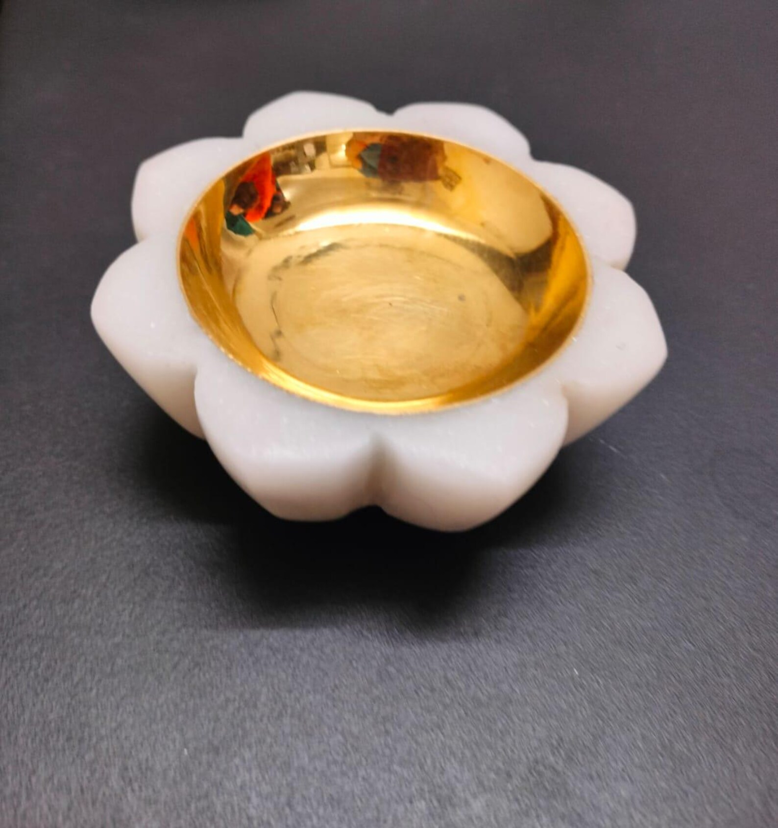 Set of 2 Customized White Marble Decor Diyas Marble Tea Light Candle ...