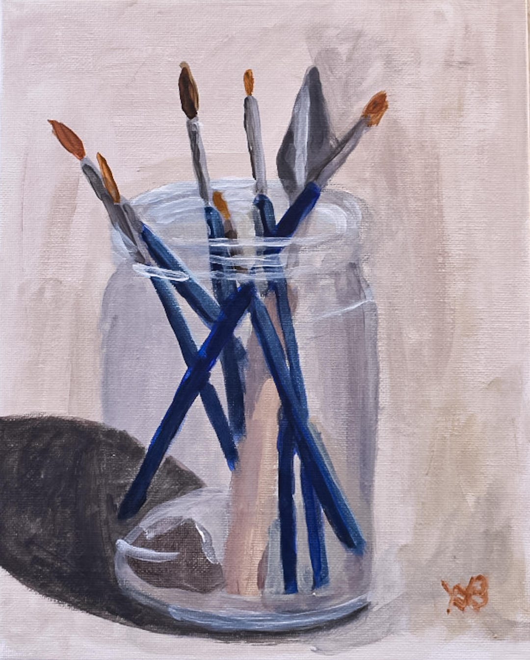 Original Painting, Wall Decor, Paint Brushes, Acrylic Painting ...