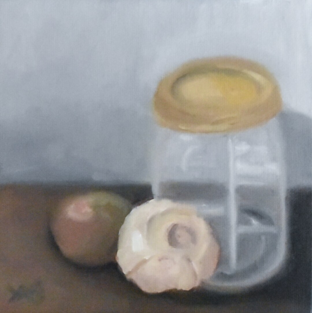 Wall Decor, Empty Jar Original Oil Painting, Still Life, Original Art ...