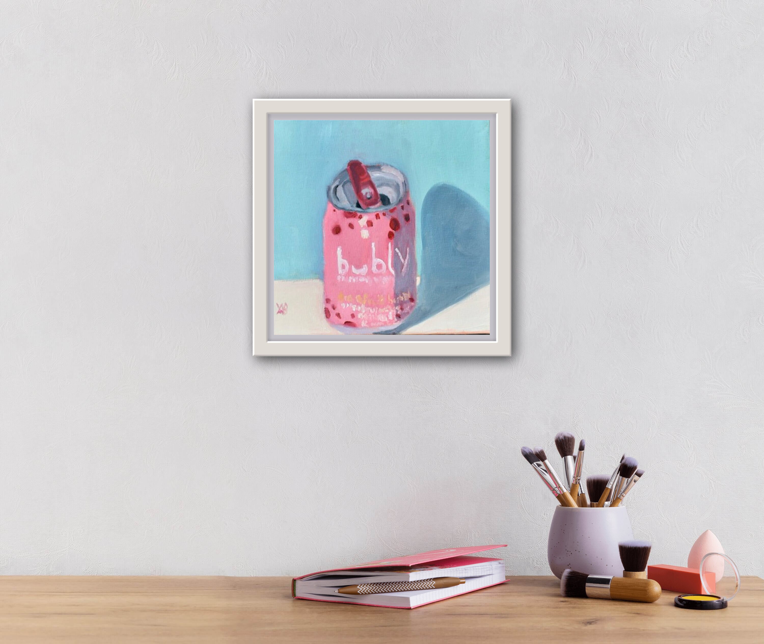 Wall Decor, Bubly Sparkling Water Original Oil Painting, Still Life ...