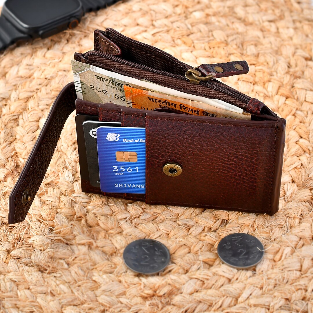 Leather Handmade Card Wallet for Women, Coins Purse, Mens Wallet, Taxi ...