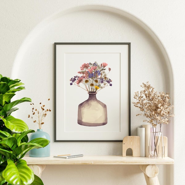Dried Flower Print - Etsy UK